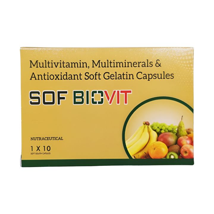 Multivitamin Daily Supplement 10 Capsules By Sof Biovit From J.S ...