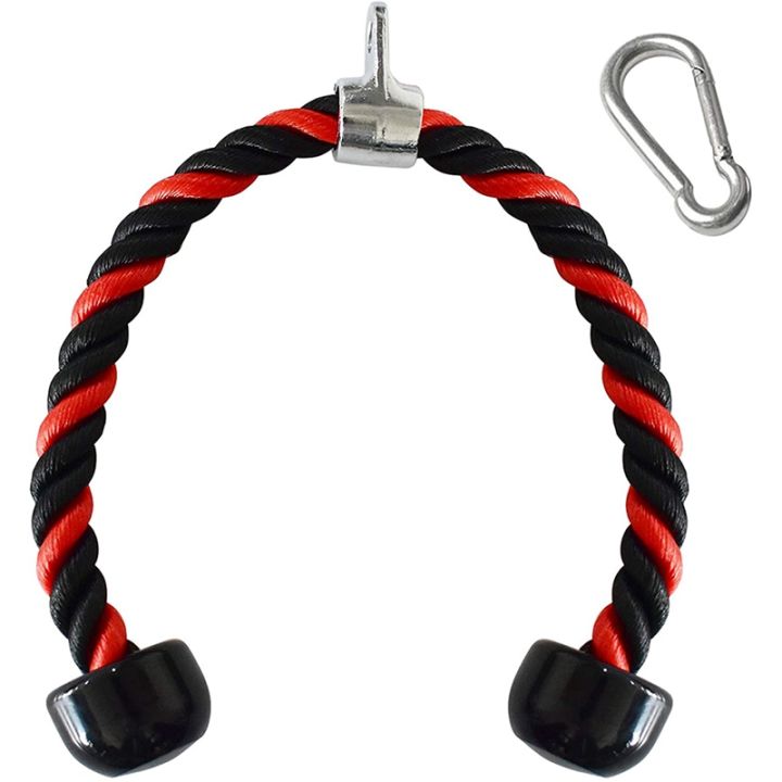 Heavy Duty Triceps Pull Down Rope Pulley Cable Attachment Handles with ...