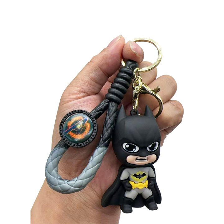 Marvel Cute Doll Superhero Silicon 3D Keychain With Strap and Lock ...