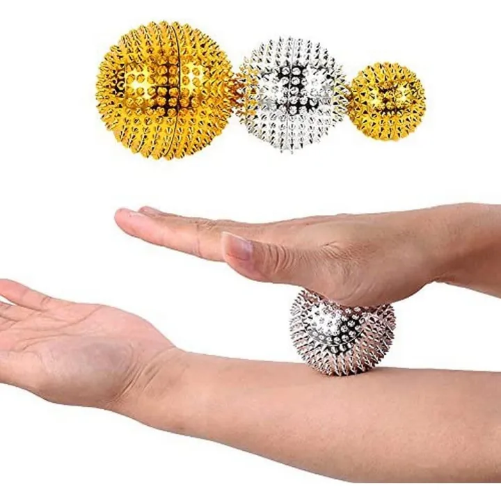 Magnetic Hand Palm Acupuncture Ball Pain Relief Massager Acupressure ...
