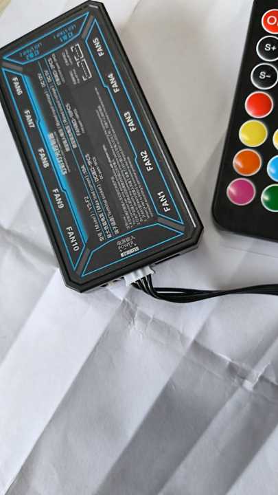 COOLING FAN HUB SET 10 PORTS 6 PIN CONTROLLER( FOR DYNAMIC RGB 6 PIN ...