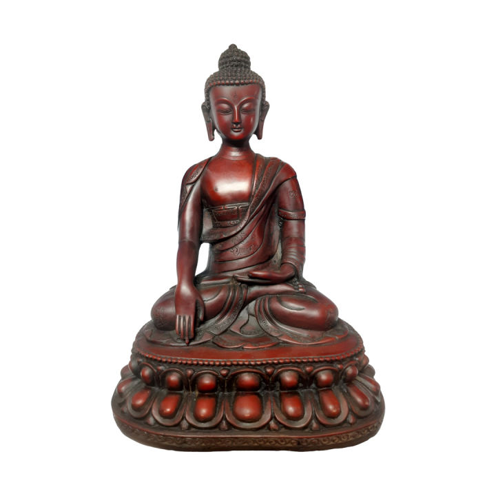 Big Red Resin Buddha 13 Inch | Daraz.com.np