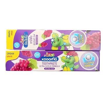 Kodomo. Toothpaste Cream Ultra Shield Formula Grape Pack Of 4 | Daraz ...
