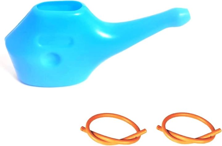 Jal Neti Pot with Rubber Neti (Blue) with 2 ruber neti pipe | Daraz.com.np