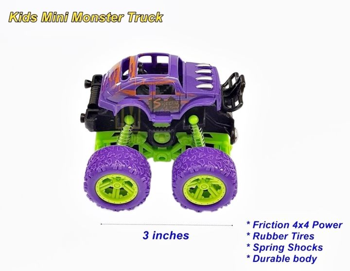 Bizzy Monster Truck Friction Power Car 4x4 for Kids and Children ...
