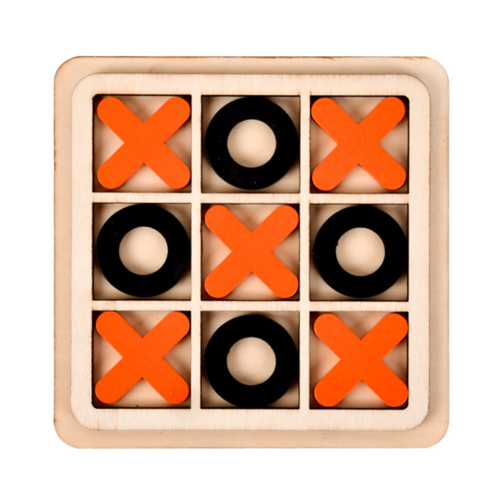 Cute Baby- Montessori Wooden Tic Tac Toe Game for Toddlers | Classic ...