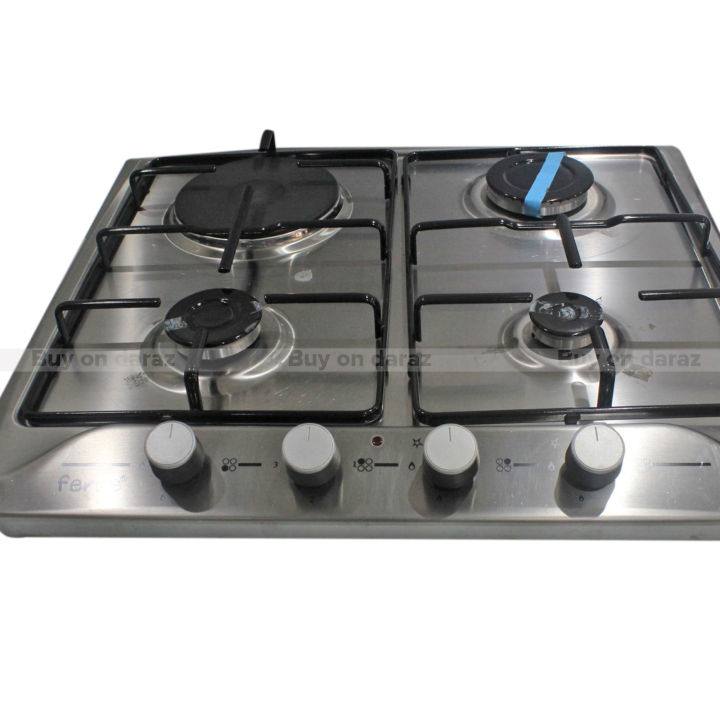 Black/Silver Ferre 4 Burner Gas Stove | Daraz.com.np