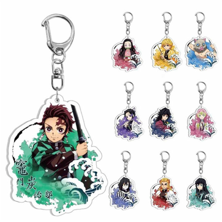 Cartoon No Yaiba Anime Kamado Tanjirou Demon Slayer Kimetsu Key Chain ...