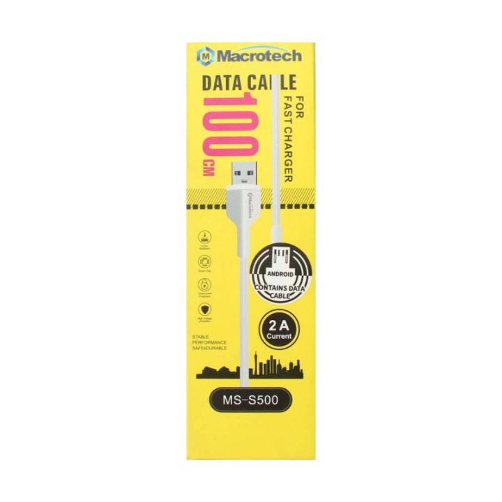 White Macrotech Data Cable Micro | Daraz.com.np