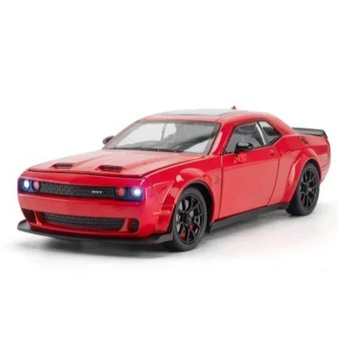 Bizzy 1:24 Dodge Challenger SRT Hellcat Alloy Modified Racing Car Model ...