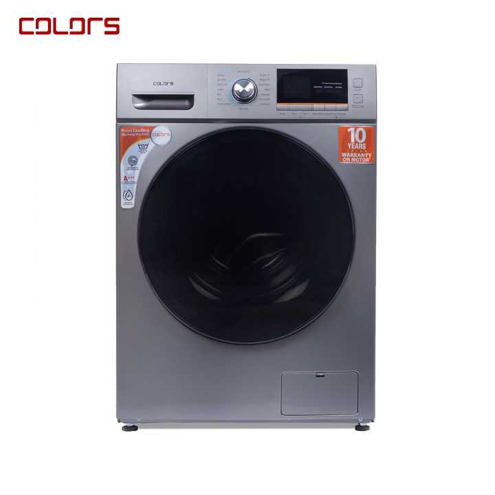 COLORS 8kg BLDC Inverter Motor Automatic Front Load Washing Machine ...
