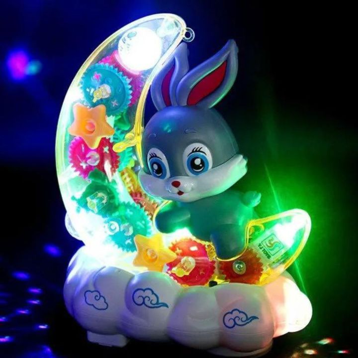 Moon Shaped Rabbit Toy With Lighting | Daraz.com.np