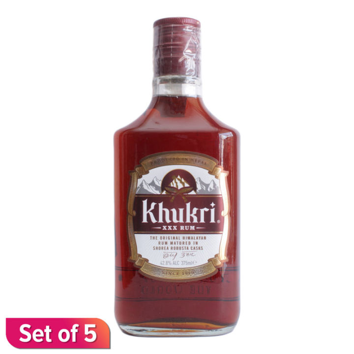 Khukuri XXX Rum 375ml Set of 5 | Daraz.com.np