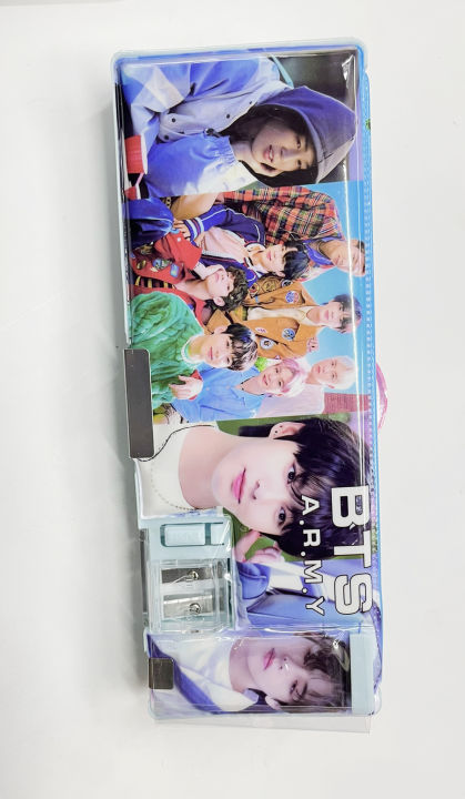 Premium Quality Magnetic Lock BTS Geometrical Pencil Box | Daraz.com.np