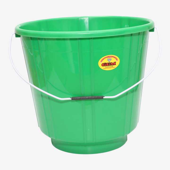 Gem Plasticware Bucket 105 Green- 10 Ltr | Daraz.com.np