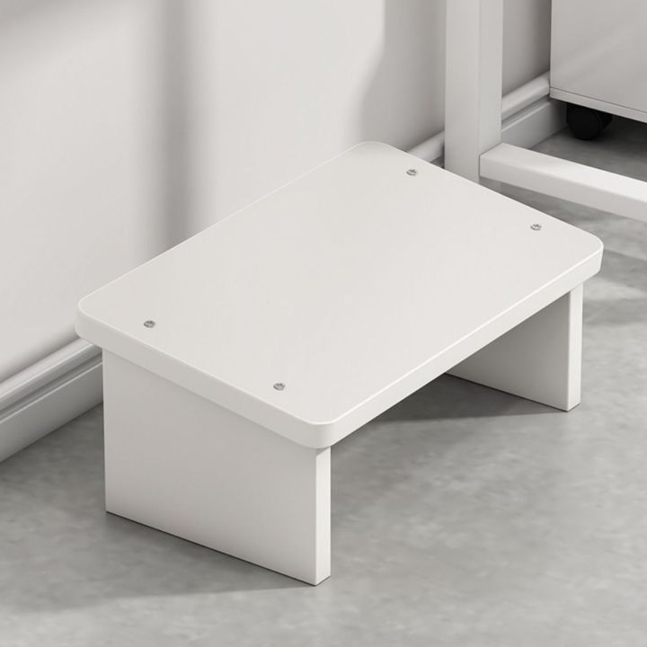 Space Saving Ergonomic Foot Rest Stool Wooden Incline Desk Footstool ...