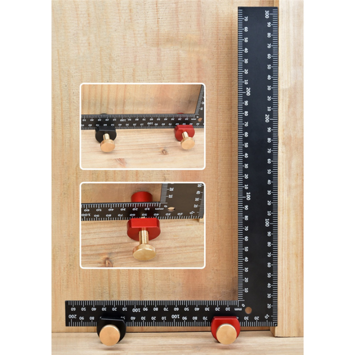 ARELENE Card Tenon Angle Ruler Auxiliary Clamp Right Angled Ruler ...