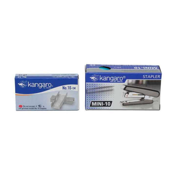 Kangaro Stapler Mini 10 Stapling Capacity 10 Sheets with Staple Pin No ...