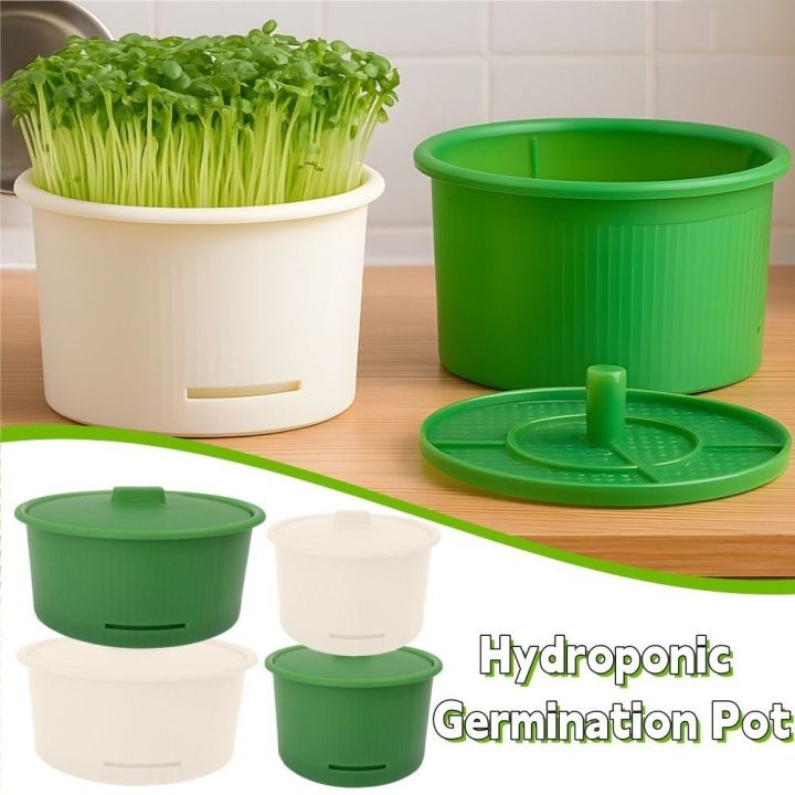 New Stackable Bean Sprout Nursery Pots Split Ventilated Sprouting Tray ...