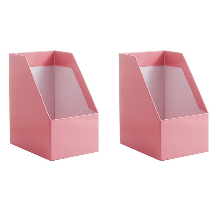 Spreeshop 2X Kraft Paper Magazine Rack Bookend Large Book Stand File ...