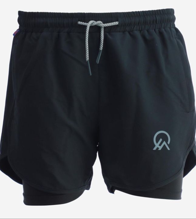 Himalayan Outfits Double Layer Sports Shorts – Compression Inner ...