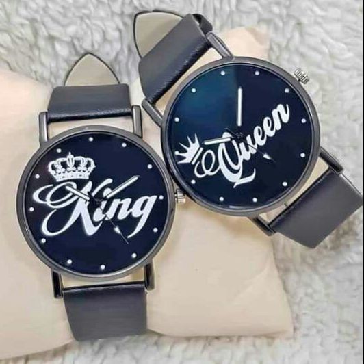 Black King/Queen Couple Watches For Him/Her | Daraz.com.np