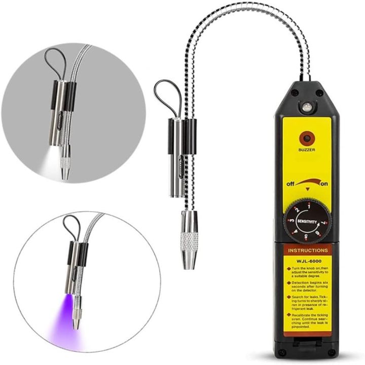 Multi-Gas Detection WJL-6000 Freon Leak Detector Audible & Visual Alarm ...