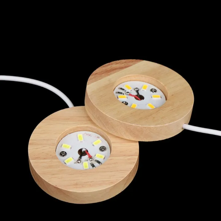 Room Rechargeable Warm/White Light Night Light Display Stand Art ...