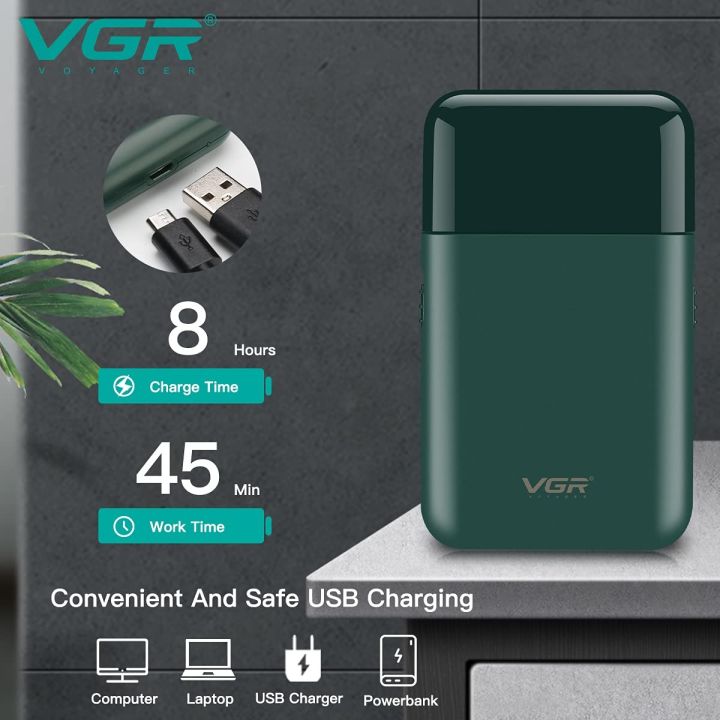 VGR V-390 Electric Foil Shaver | USB Rechargeable Men’s Shaver ...