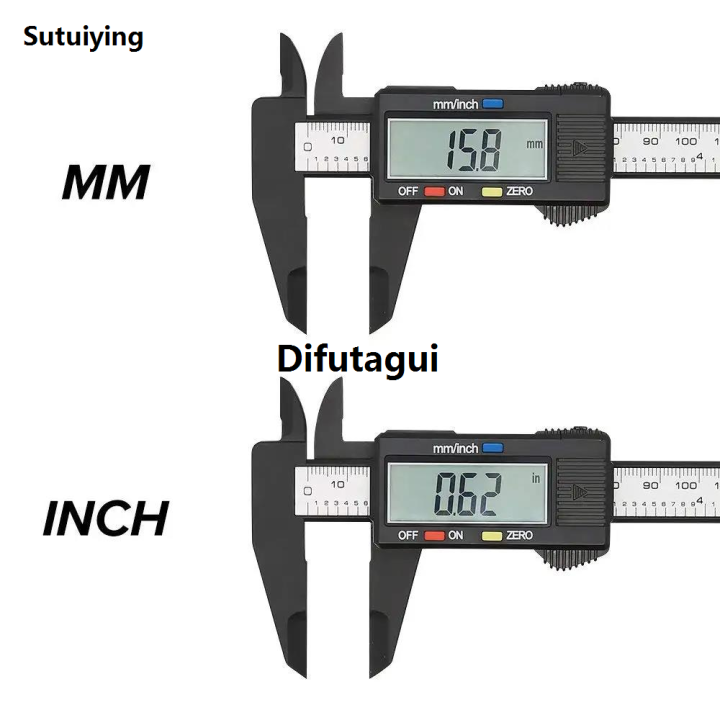Difutagui Plastic Caliper Pachometer Digital Caliper Electronic Ruler ...