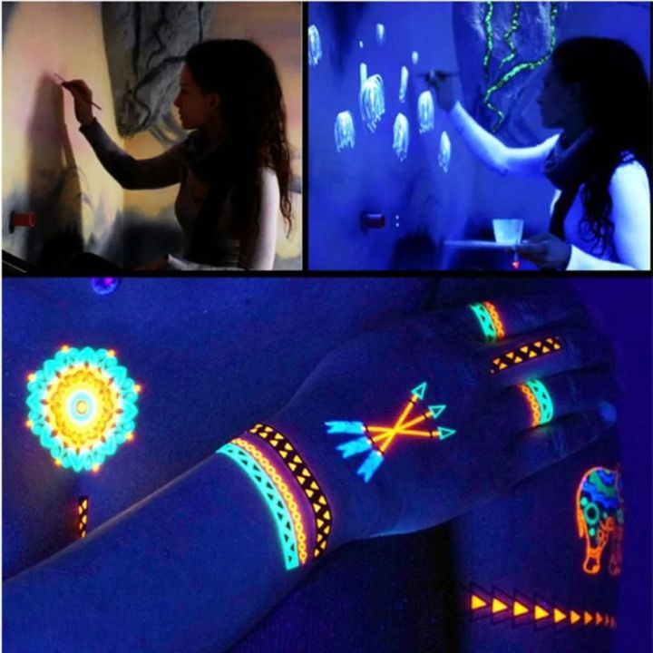 SFX Makeup 10ml Face Fluorescent Glow Paint Kids Makeup Luminous Color ...