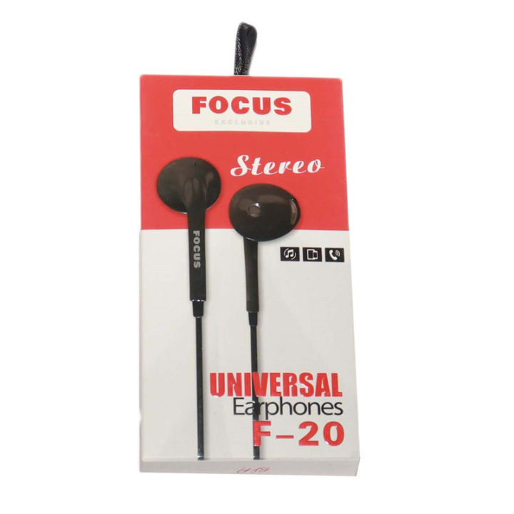Focus Exclusive Universal Earphone - Black | Daraz.com.np