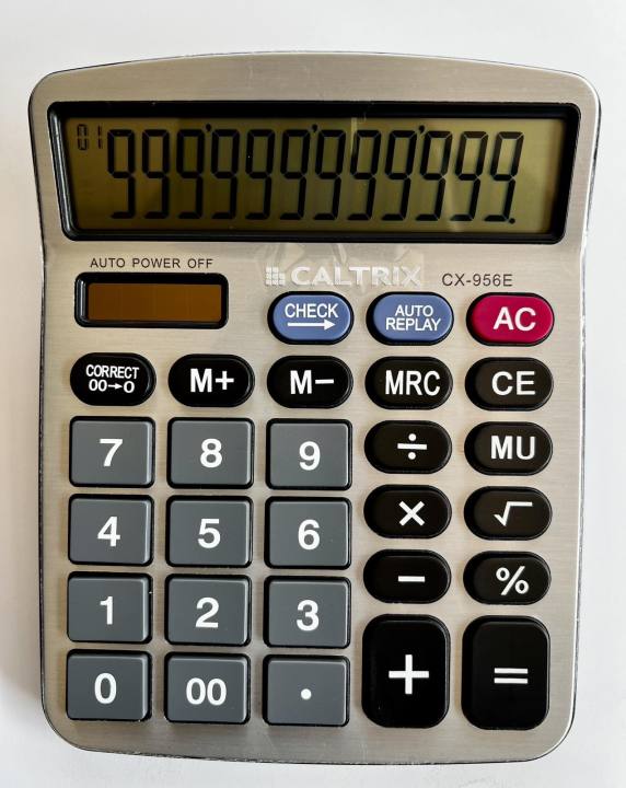 Caltrix CX-956E 12 Digit Electronic Calculator (excellence Beyond ...