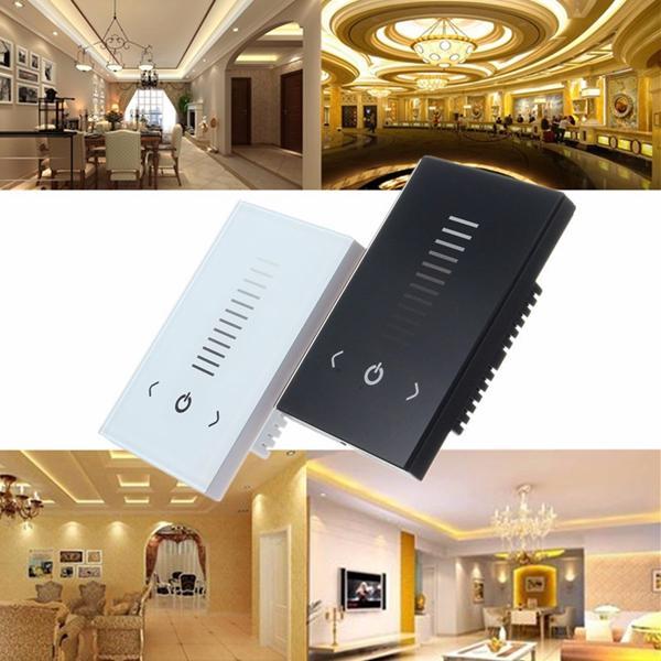 8A Touch Panel Controller Dimmer Wall witch 12-24V For LED trip Light ...