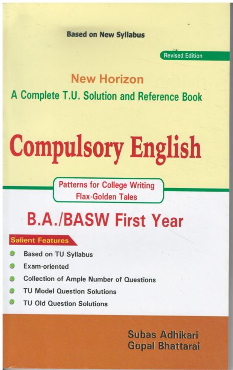 Compulsory English TU Solution Question Answer Exam Preparation Book ...
