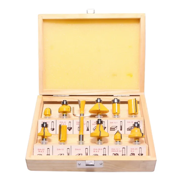 RLT 12 Pcs Router Bit Set | Daraz.com.np