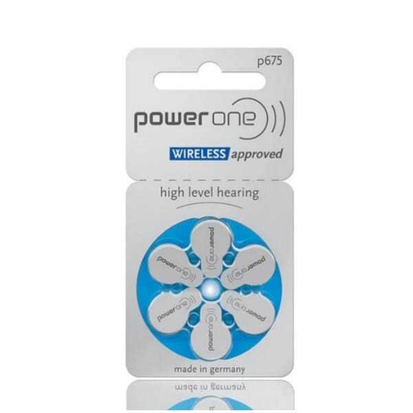 Power One P675 Wireless Approved Zinc Hearing Aid Batteries (6 ...