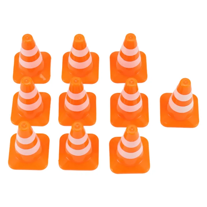 Mini Traffic Cones 10Pcs Miniature Road Cones Kids Traffic Cones Set ...