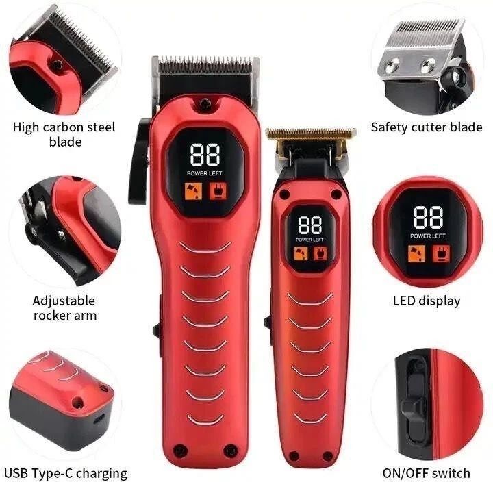 Geemy GM-8046 Professional Hair Clipper | 2-in-1 Rechargeable Hair ...