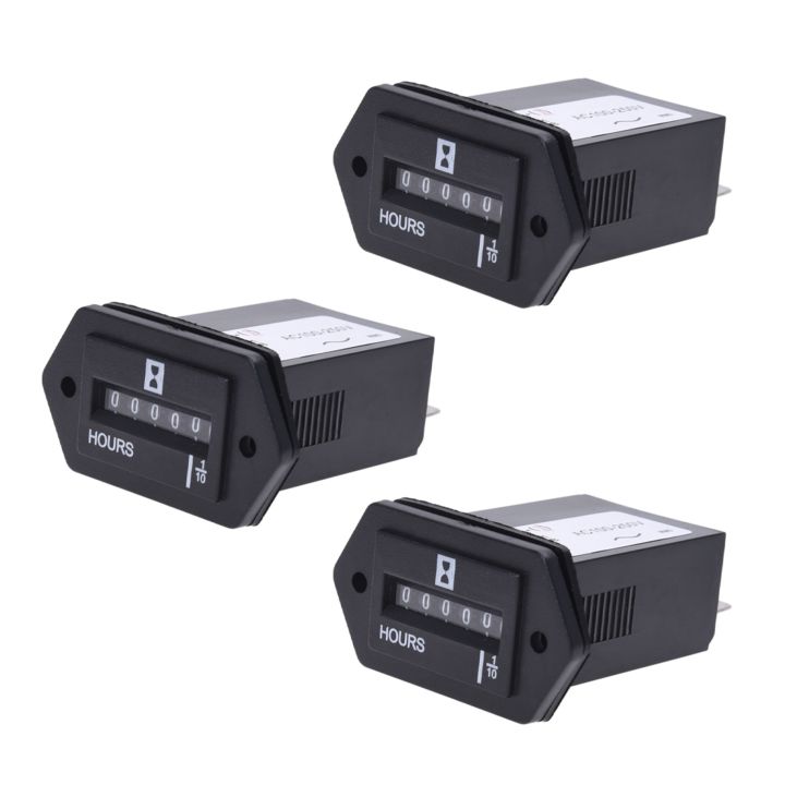 3X AC100-250V Electromechanical Hour Meter Counter | Daraz.com.np