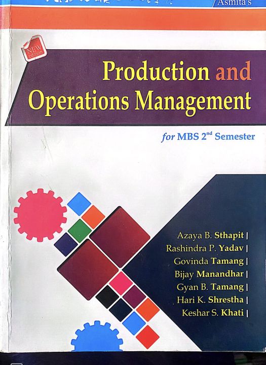 Production And Operations Management For MBS 2nd Semester | Daraz.com.np