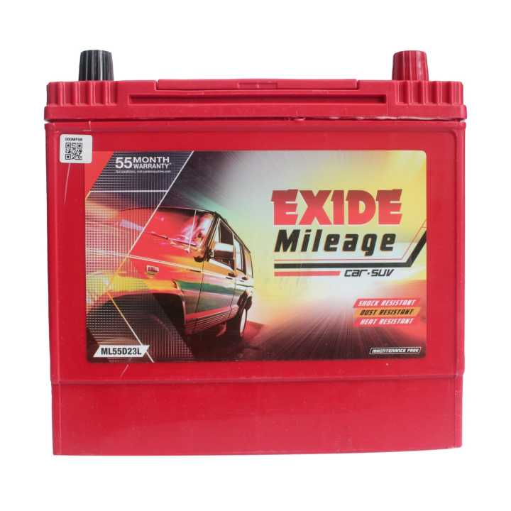 Exide MLD55D23L Mileage Car Battery | Daraz.com.np