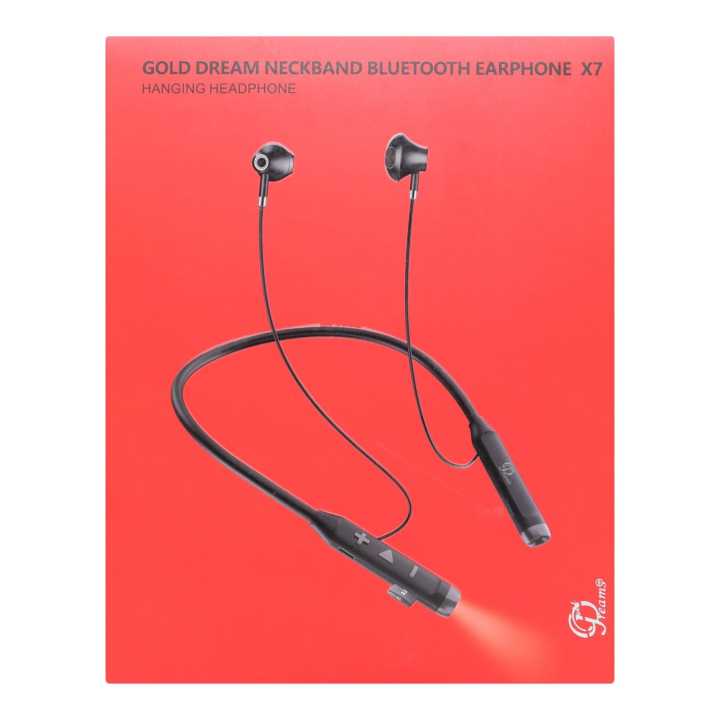 Gold Dream Neckband Bluetooth Earphone X7 | Daraz.com.np