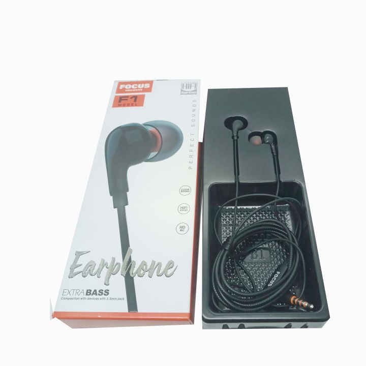 Focus F1 Earphone Extra Bass | Daraz.com.np
