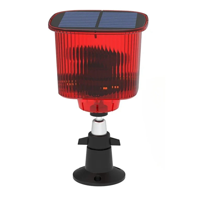 Solar Powered Alarm Light Bird Animal Repllent Motion Sensor Detector ...