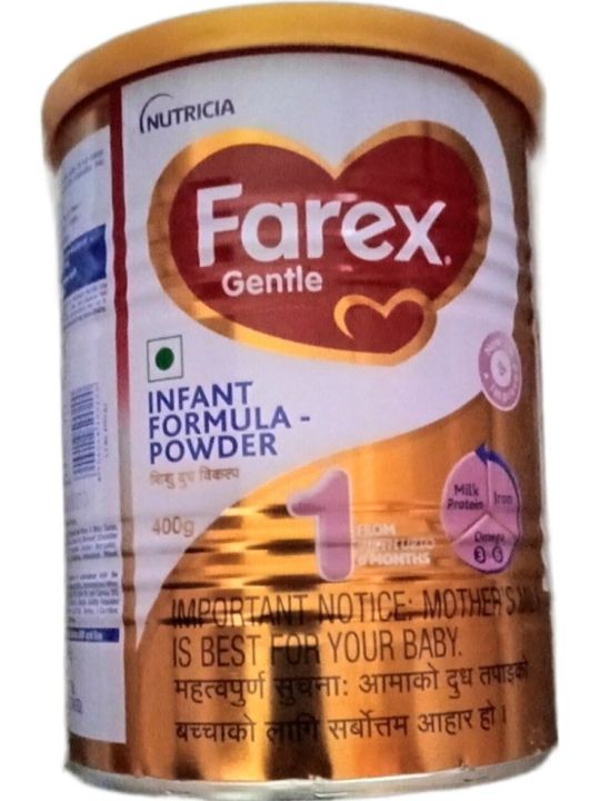 Farex Gentle Infant Formula (Stage 1) (400 g, Upto 6 Months) | Daraz.com.np