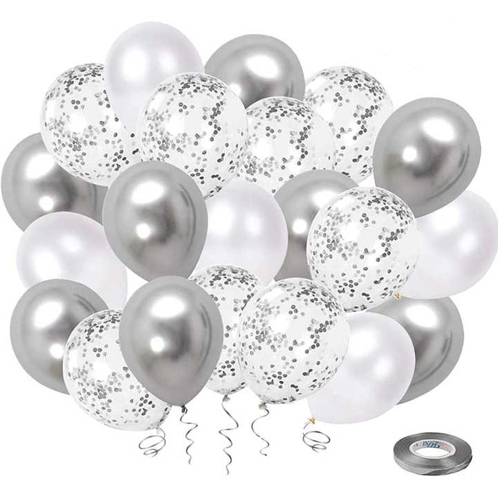 Silver Theme Party decoration set - 51 Pcs | Daraz.com.np