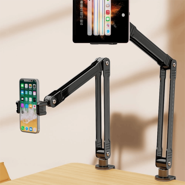 Practical Adjustable Foldable Tablet Holder Long Arm Sturdy Tablet ...