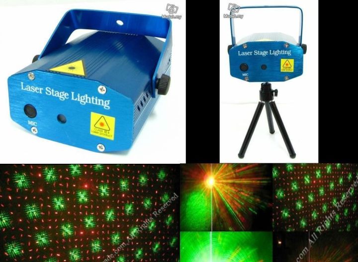 Mini Laser Projector Stage Lighting Sound Activated Laser Light For ...