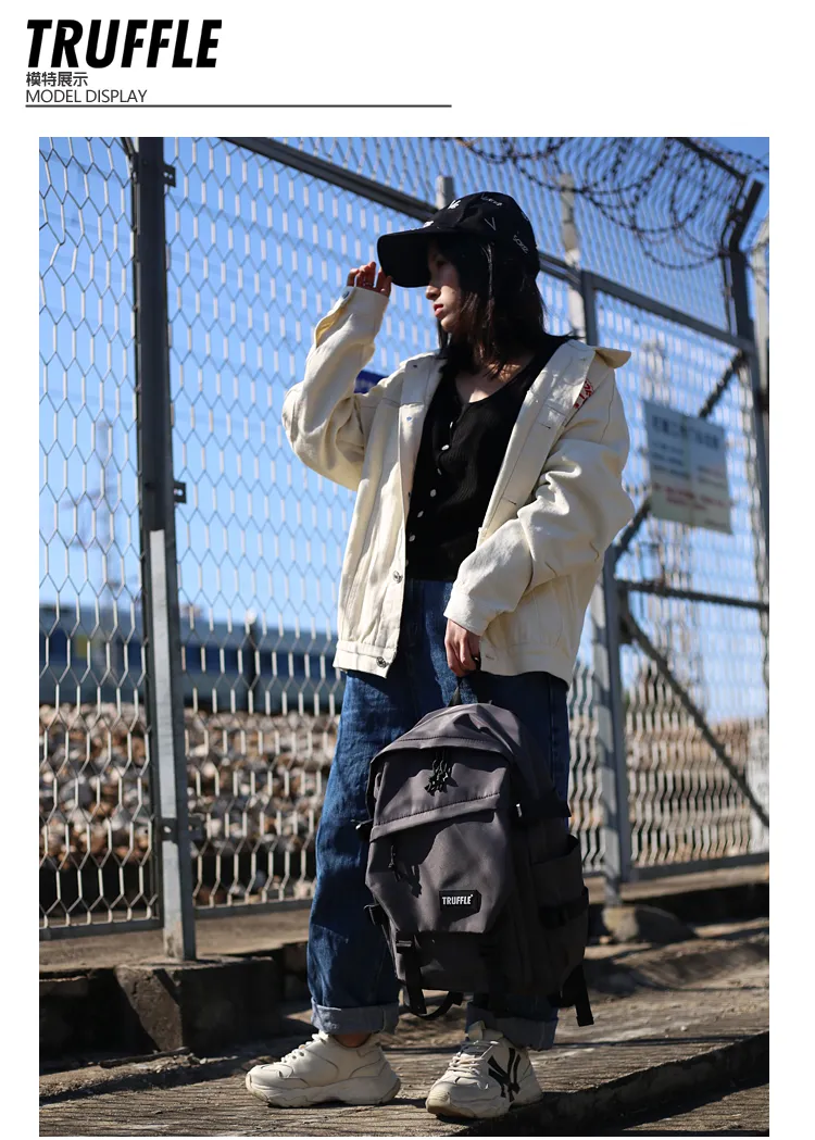 Truffle Soft Trendy Backpack 16" Laptop Storage Unisex T2295 (l) | Jeevee